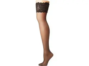 Wolford Satin Touch 20 Stay-up Thigh High Stockings - Black