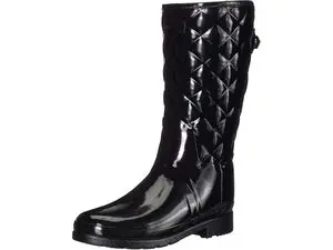 Hunter Refined Gloss Quilt Short Rain Boots