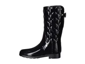 Hunter Refined Gloss Quilt Short Rain Boots
