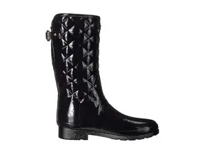 Hunter Refined Gloss Quilt Short Rain Boots