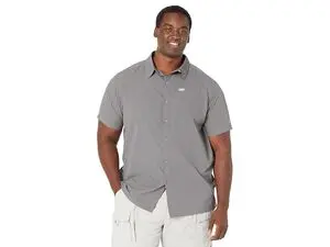 Columbia Big Tall Slack Tide Camp Shirt Short Sleeve Button Up Carbon - Gray