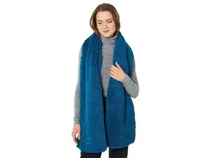 UGG Sherpa Oversized Scarf Scarves Black Blue