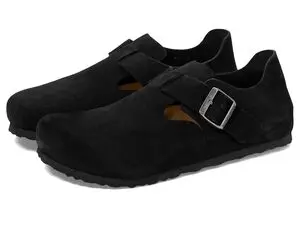 BIRKENSTOCK Suede Slip-on Shoes - Black