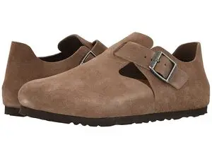 BIRKENSTOCK Suede Slip-on Shoes - Taupe Suede