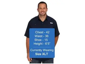 Columbia Big Tall Tamiamitm Ii S/s Short Sleeve Button Up City Grey - Navy