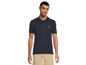 Lacoste Short Sleeve Slim Fit Pique Polo Short Sleeve Pullover - Navy
