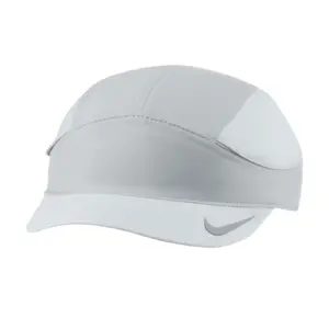 Nike Fit Dry Womens Gray Strap Back Swoosh Running Tailwind 5 Panel Hat Cap NEW Nike 5 panel running hat DRI FIT strap back reflective  main image 4