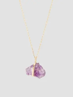 Jia Jia 14k Yellow Gold & Birthstone Pendant Necklace - February