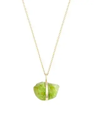 Jia Jia 14k Yellow Gold & Birthstone Pendant Necklace Peridot