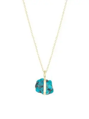 Jia Jia 14k Yellow Gold & Birthstone Pendant Necklace Turquoise