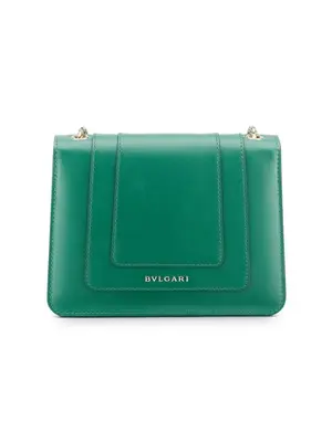 BVLGARI Small Serpenti Leather Crossbody Bag - Emerald Green