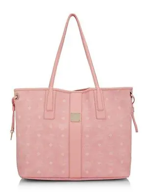 Mcm Medium Liz Reversible Visetos Shopper Blossom Pink