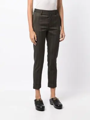 DONDUP Striped Cropped Trousers