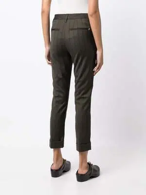DONDUP Striped Cropped Trousers