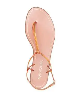 AQUAZZURA Very Capri Leather Sandals