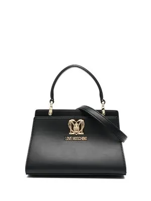Moschino Logo-plaque Crossbody Bag - Black