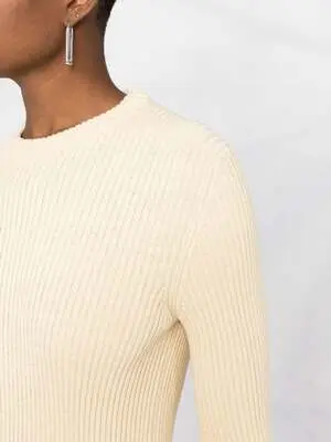 JIL SANDER Snap-button Ribbed Top