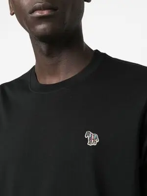 Paul Smith Zebra Logo-patch T-shirt - Black