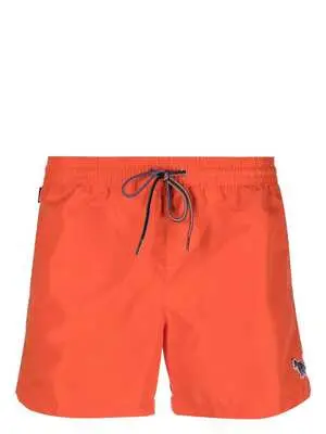 Paul Smith Elasticated-drawstring Swim-shorts - Orange