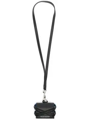 Alexander McQueen Logo-print Headphone Case - Black