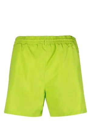 Paul Smith Logo-patch Drawstring Swim-shorts - Green