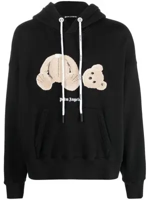 Palm Angels Teddy Bear Print Hoodie