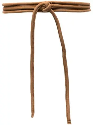 FURLING BY GIANI Wrap-around String Belt Brown