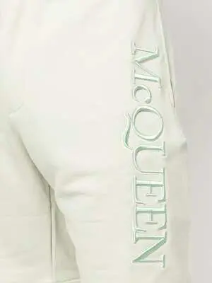 Alexander McQueen Embroidered-logo Bermuda Shorts