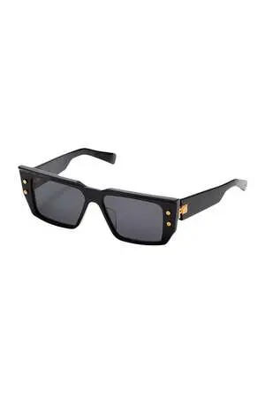 Balmain Logo Square-frame Sunglasses