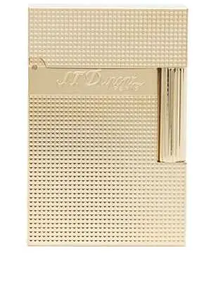 S.t. Dupont Plated Engraved-logo Lighter - Gold