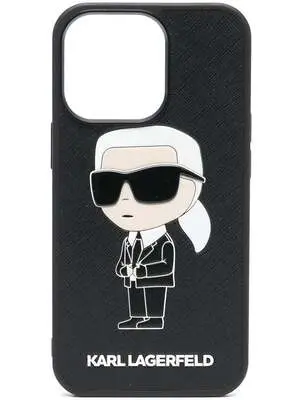 Karl Lagerfeld Ikon 2.0 Karl Iphone 14 Case - Black