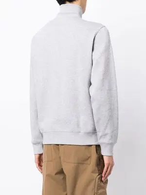 Lacoste High-neck Fine-ribbed Sweatshirt - Grey