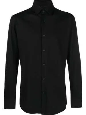 BOSS Slim-fit Shirt In A Performance-stretch Cotton Blend - Black