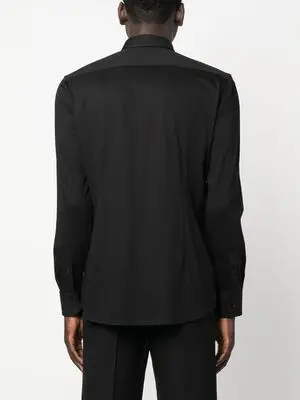 BOSS Slim-fit Shirt In A Performance-stretch Cotton Blend - Black