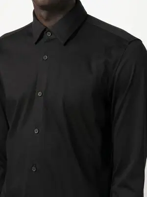 BOSS Slim-fit Shirt In A Performance-stretch Cotton Blend - Black