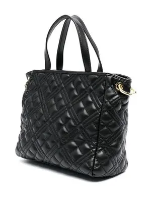 Moschino Quilted Logo-plaque Tote Bag