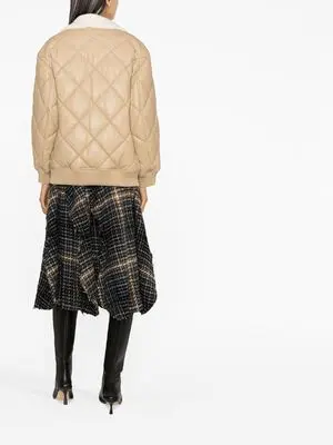 STAND STUDIO Diamond-quilted Faux-leather Jacket