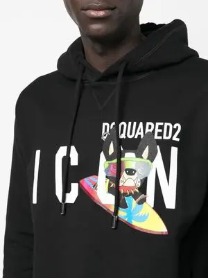 Dsquared2 Logo-print Drawstring Hoodie