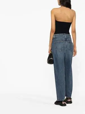 Khaite Preen Wide-Leg Jeans In Blue - 25% Off | Editorialist