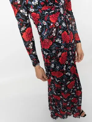 Diane Von Furstenberg Adara Maxi Dress With Floral Print