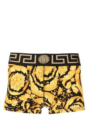 Versace Baroque-print Cotton Boxer Briefs