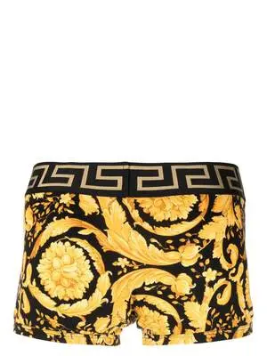 Versace Baroque-print Cotton Boxer Briefs