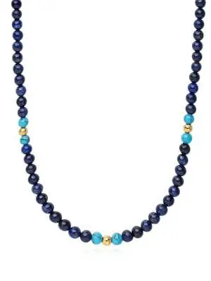 NIALAYA JEWELRY Beaded Necklace - Blue