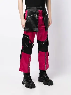 YOUTHS IN BALACLAVA Multiple Zip-pockets Cropped Trousers