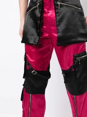 YOUTHS IN BALACLAVA Multiple Zip-pockets Cropped Trousers