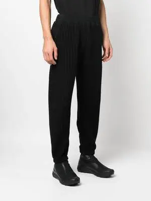 WHITE MOUNTAINEERING Ribbed Track Cotton-blend Pants - Black