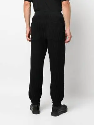 WHITE MOUNTAINEERING Ribbed Track Cotton-blend Pants - Black