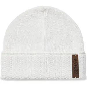 Zegna Cashmere Beanie - Light Grey