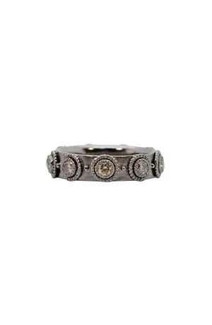 Armenta Sterling Diamond Stacking Ring - Silver
