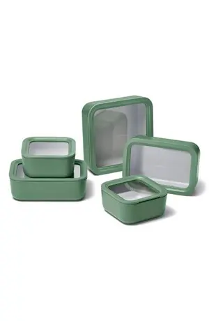 CARAWAY 13-piece Food Storage Glass Container Set - Sage